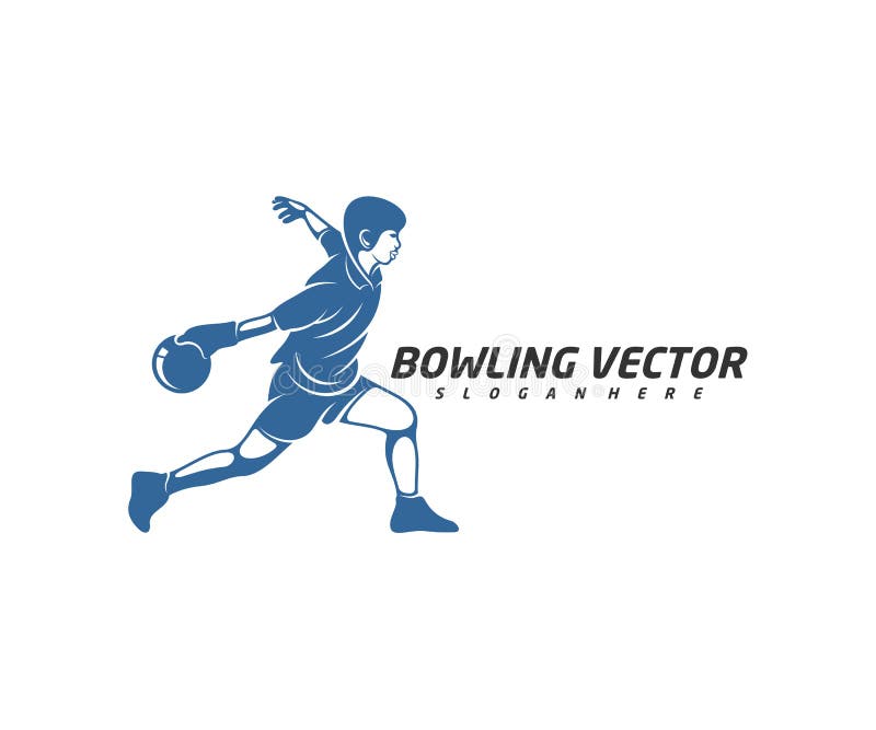 Player Bowling Logo Template Design Vector, Illustration, Creative ...
