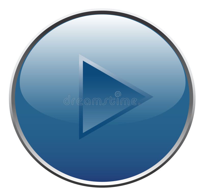 Player button stock vector. Illustration of circle, media - 7132572