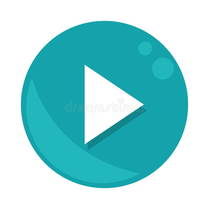 Player button icon stock vector. Illustration of media - 253781213