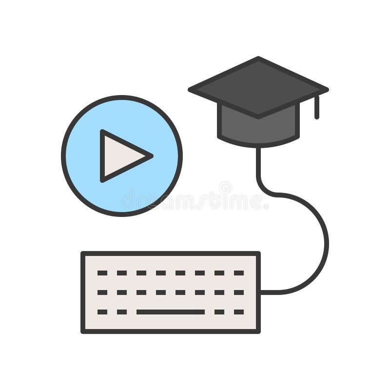 Player Button, Keyboard and Graduated Hat, E Learning or Self St Stock ...