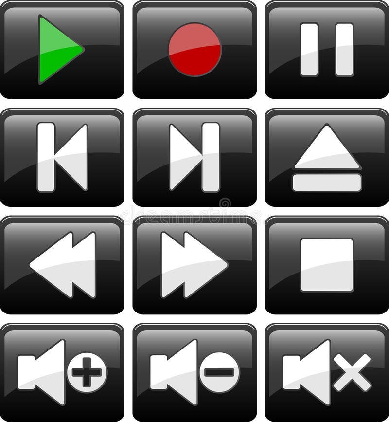 69+ Black player icons Free Stock Photos - StockFreeImages