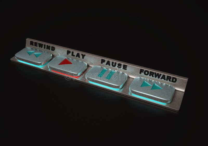 Player buttons stock image. Image of video, multimedia - 59335495
