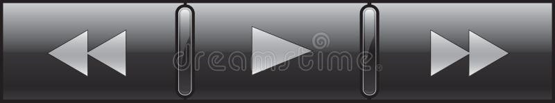 Player controls set stock vector. Illustration of controls - 7447615