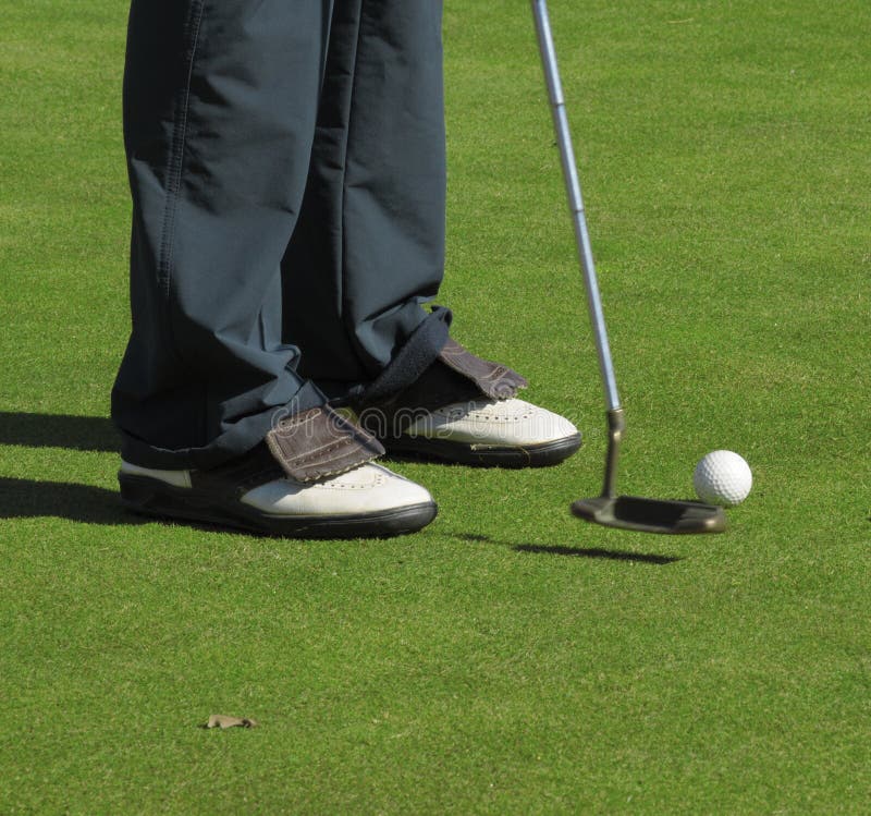 Player, golf club and ball stock image. Image of swing - 4988629