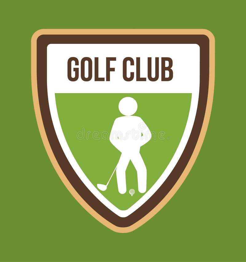 Player of Golf Sport Design Stock Vector - Illustration of sportive ...