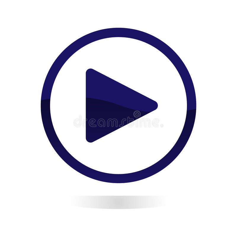 Player icon design blue stock vector. Illustration of computer - 85156464