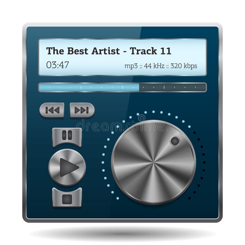 Player Interface stock vector. Illustration of music - 52645966