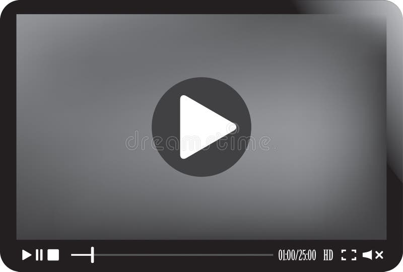 Player interface stock vector. Illustration of screen - 45034213