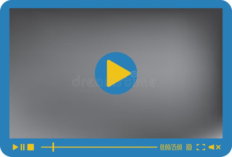 Player interface stock vector. Illustration of modern - 45318053