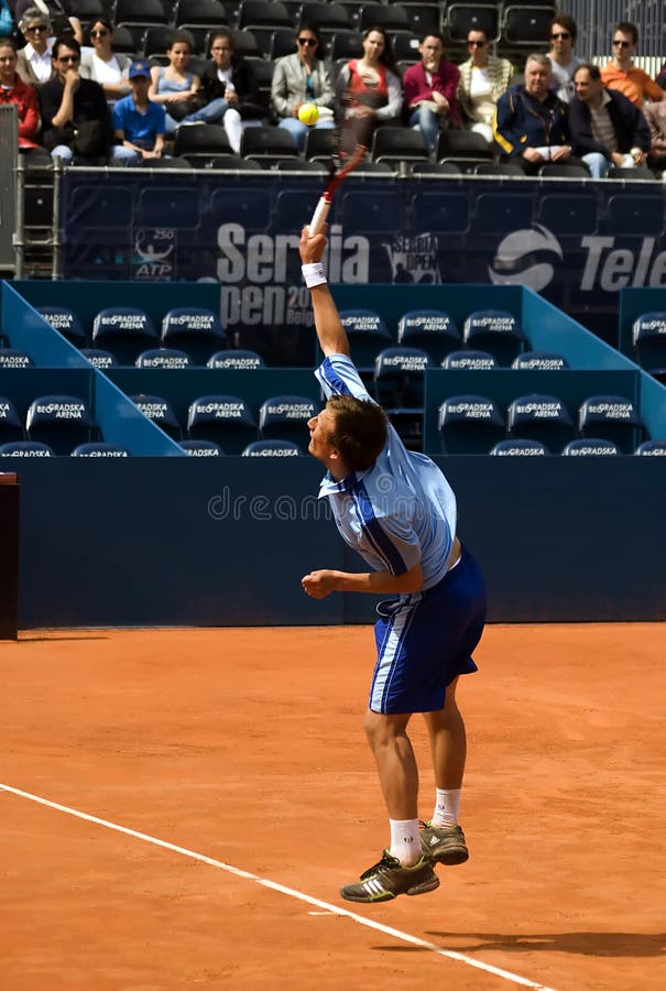 Player Mirza Basic Served a Ball Editorial Stock Photo - Image of world ...