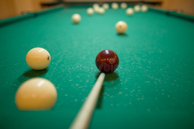 Player in the Pool Kick. Russian Billiards Stock Photo - Image of close ...