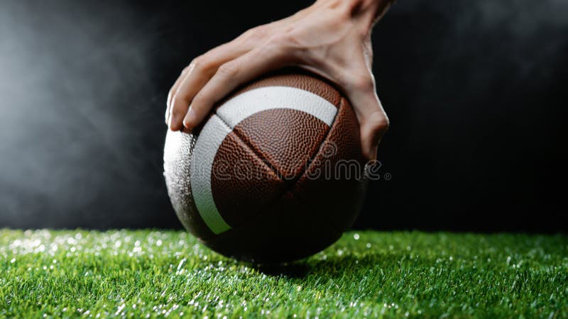 Player Showing the Determination after a Touchdown Stock Image - Image ...