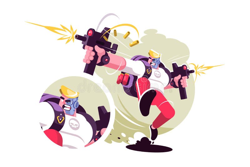 Player on strike in game stock vector. Illustration of people - 178194593