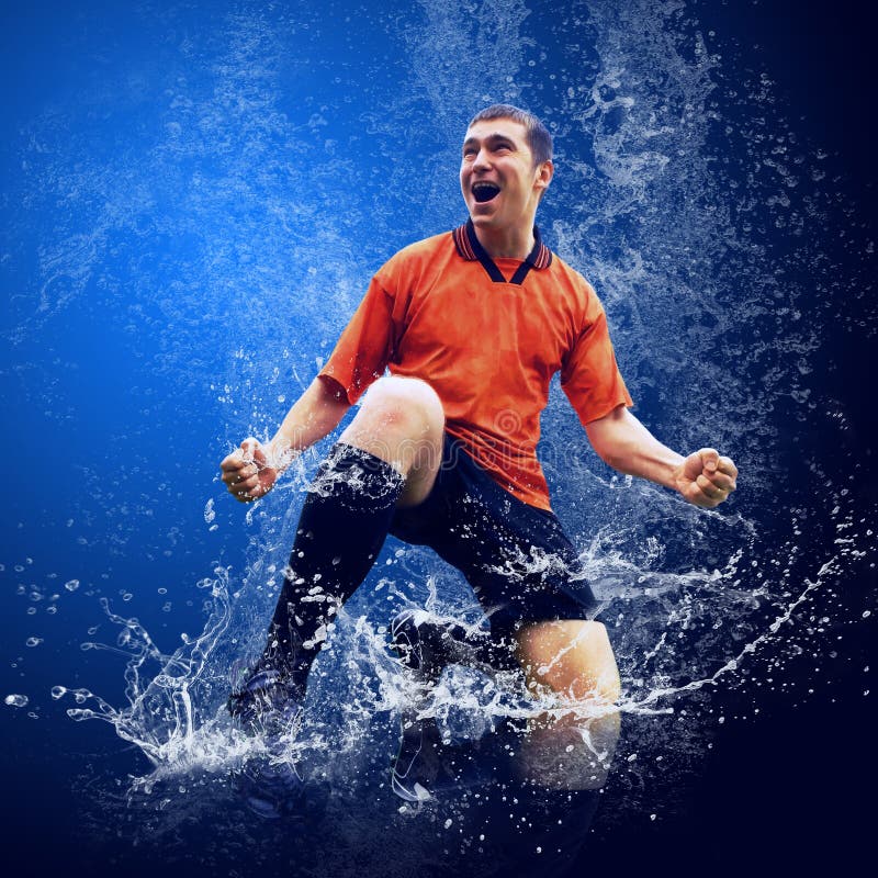 Football under water stock photo. Image of attribute - 11227606