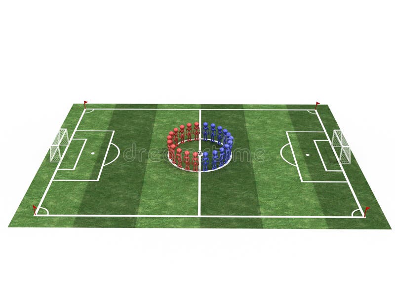 Players Stand in a Circle #4 Stock Image - Image of angle, circle: 40366041