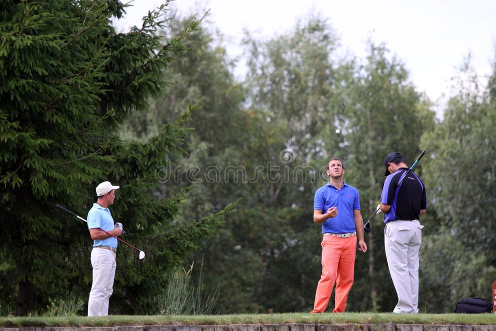 Players Waiting at the Golf Prevens Trpohee 2009 Editorial Stock Photo ...