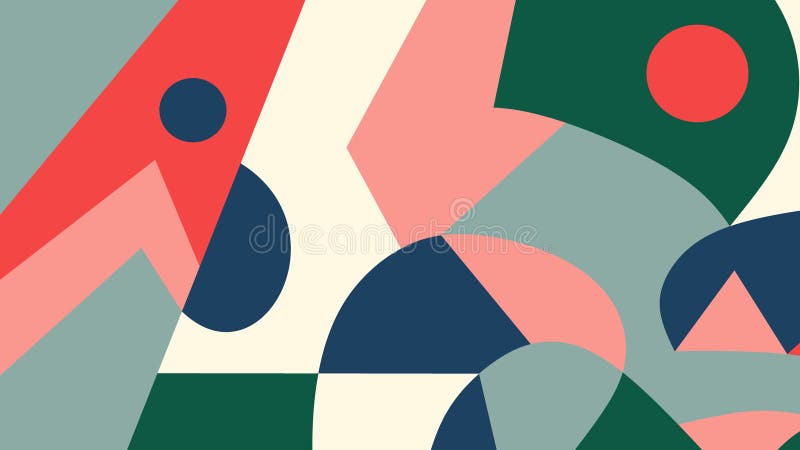 Playful Abstract Retro Background Stock Illustration - Illustration of ...
