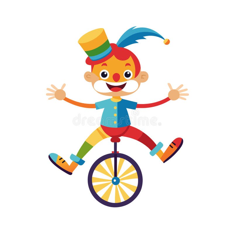 Playful Acrobat Vibrant Character Design Stock Vector - Illustration of ...