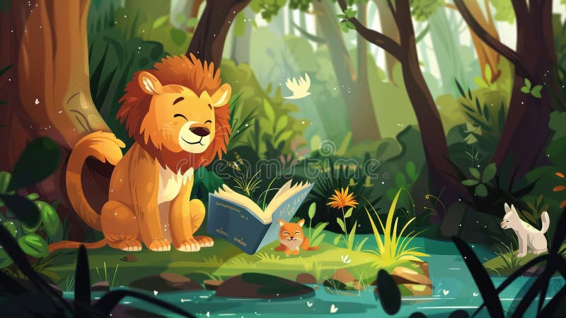 Playful Animal Themed Retellings Stock Illustrations – 4 Playful Animal ...