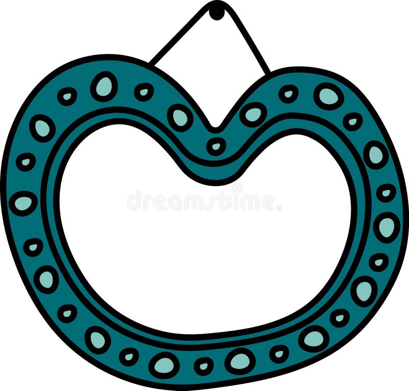 Playful Apple Shaped Frame stock vector. Illustration of doodle - 370150223