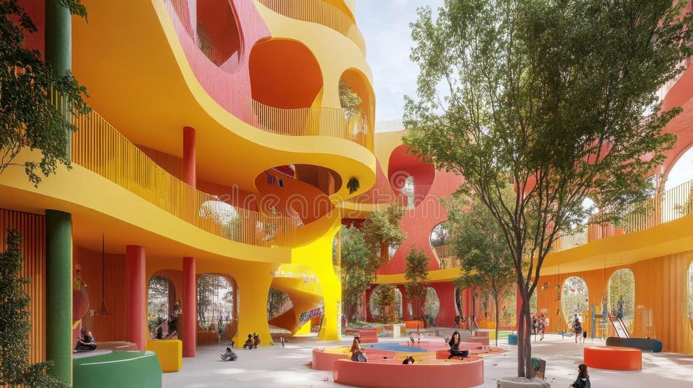 Playful Architecture, Colorful Structure Creating Interactive Spaces for Engaging Learning ...