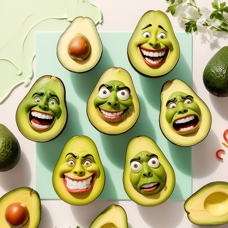 A Playful Array of Silly Monsters with Exaggerated, Comedic Facial ...