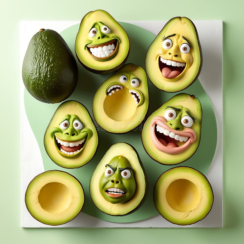 A Playful Array of Silly Monsters with Exaggerated, Comedic Facial ...