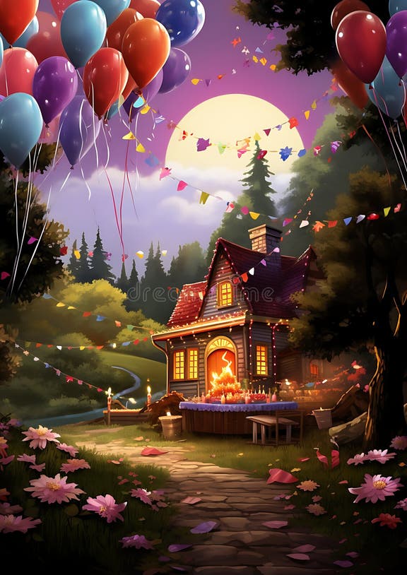 Playful backdrop themes stock illustration. Illustration of people ...