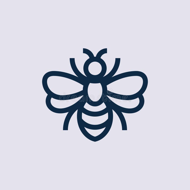 Playful Bee Logos for Fun Branding Stock Illustration - Illustration of ...