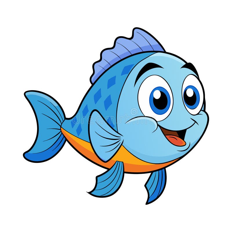 Bluegill Fish, Vector Illustration, Black Silhouette, Side Stock Vector ...