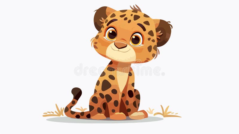 Playful Cartoon Leopard Character Vector Illustration for Designs and ...