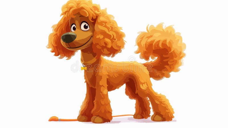 Playful Cartoon Poodle Vector Illustration for Design Projects Stock ...