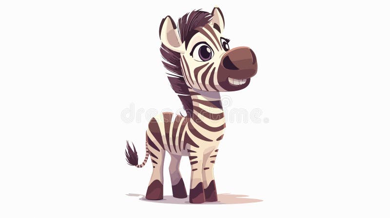 Playful Cartoon Zebra Vector Illustration for Creative Projects Stock ...