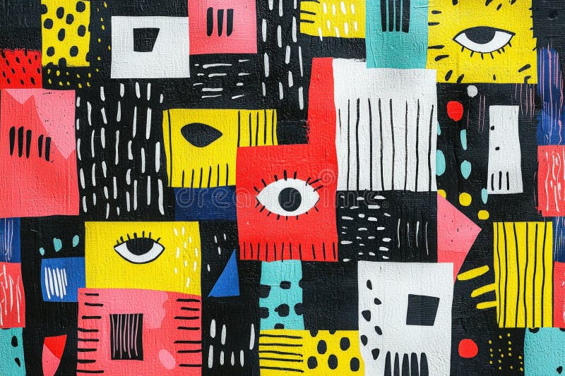 A Playful and Colorful Graphic Background Designed To Attract Attention ...