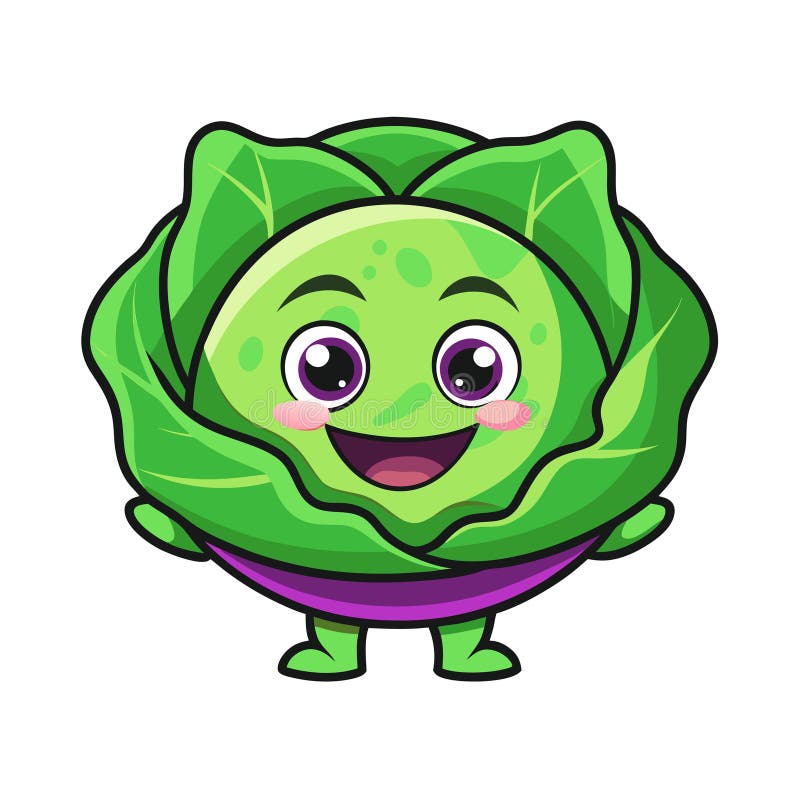 Playful Delighted Cabbage Roll Cartoon Character Stock Vector ...