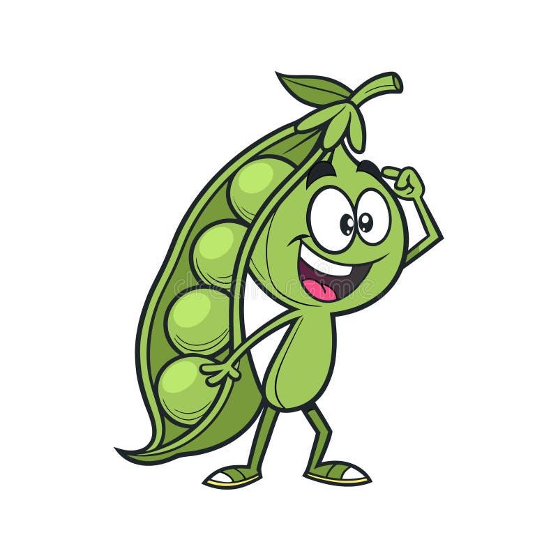 Playful Edamame Cartoon Character Stock Vector - Illustration of ...