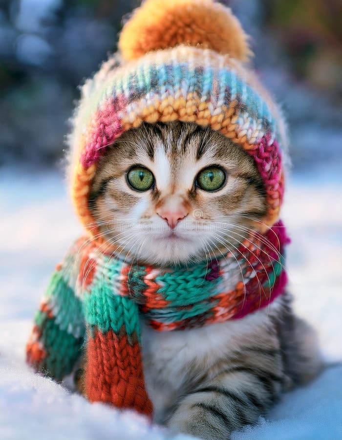 Playful and Endearing Tabby Cat Cub, AI Generated Stock Illustration ...