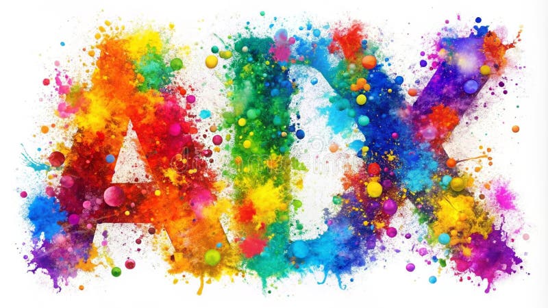 A Playful and Energetic Ink Alphabet for Creative Projects AI Generated ...