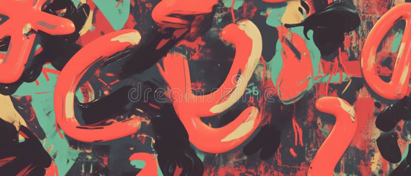 Playful Exploration of Distorted Typography with Vibrant Colors and ...