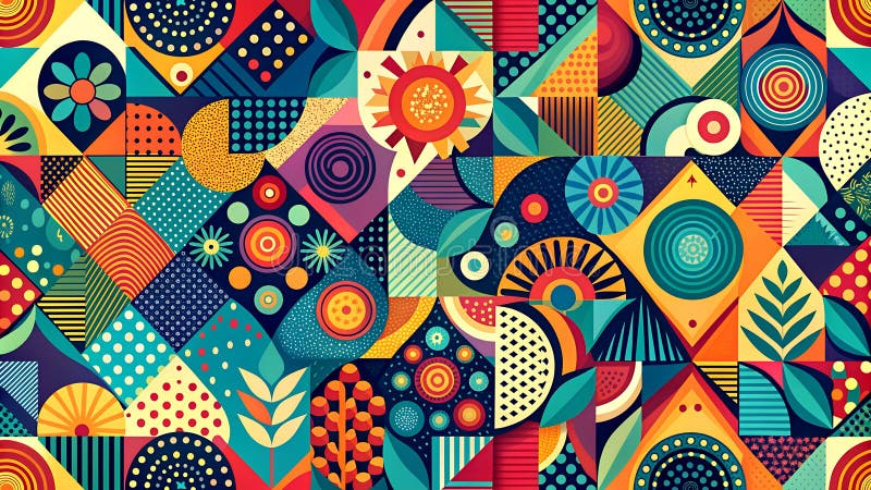 A Playful Exploration of Form and Color: an Abstract Masterpiece of ...