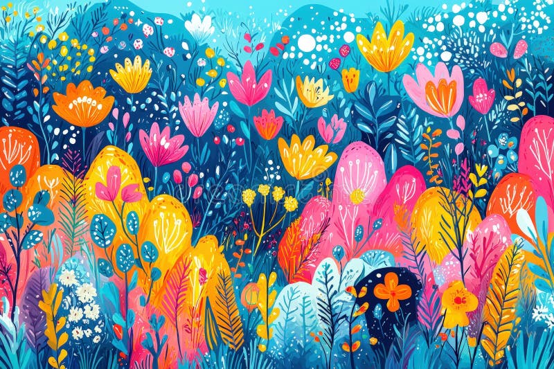 A Playful and Fun Abstract Background Filled with Colors and Whimsical ...