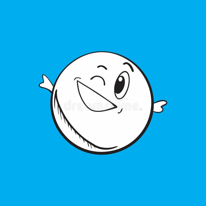 Smiley Face Circle Doodle Artwork of Vector Illustration Stock ...