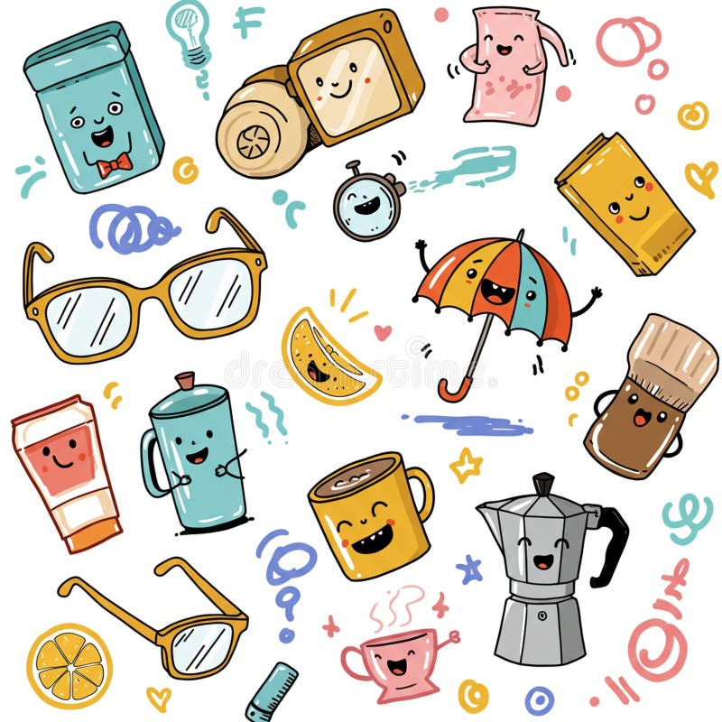 Various Everyday Objects Stock Illustrations – 953 Various Everyday ...