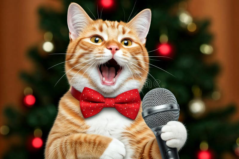 ..in this Playful Image, a Ginger Cat Dressed in a Ginger Bowtie is ...