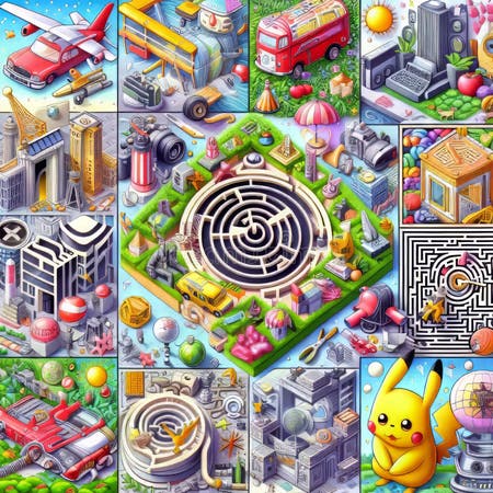 Playful and Interactive Designs with Hidden Objects, Mazes, an Stock ...