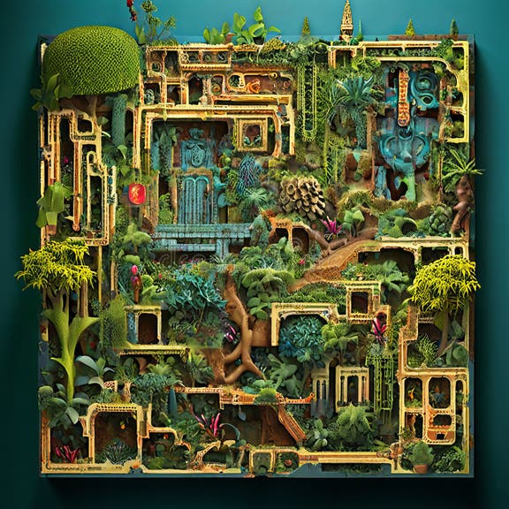 Playful and Interactive Designs with Hidden Objects Mazes and U Stock ...