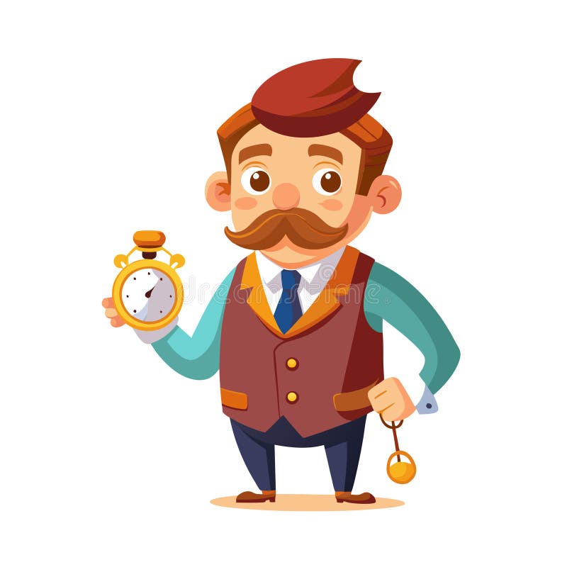 Clockmaker Character Design Stock Illustrations – 16 Clockmaker ...