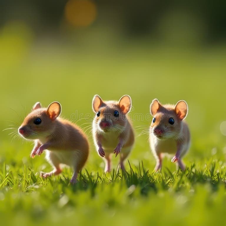 Playful Leaping Mice stock photo. Image of animal, leaping - 363442352