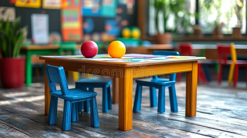 Playful Learning Environment with Educational Toys and Colorful ...