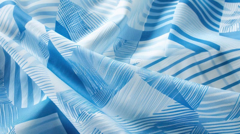 Playful Light Blue Geometric Patterns with Clean Lines and Modern ...